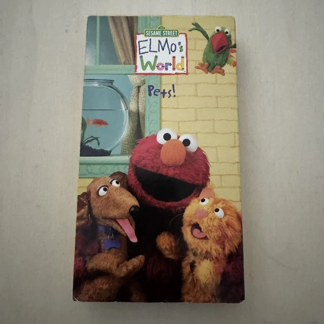 SESAME STREET ELMO’S World:Pets! VHS Tape Dogs Cats & Other Pets 3 ...