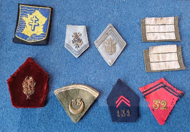 ECUSSONS - INSIGNES -GALONS ANCIENS armée francaise EUR 19,00 - PicClick FR