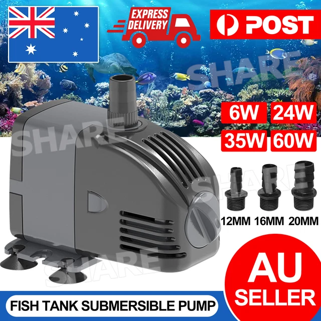 ADJUSTABLE FLOW AQUARIUM Pump Water Submersible Fish Tank Fountain Pond ...