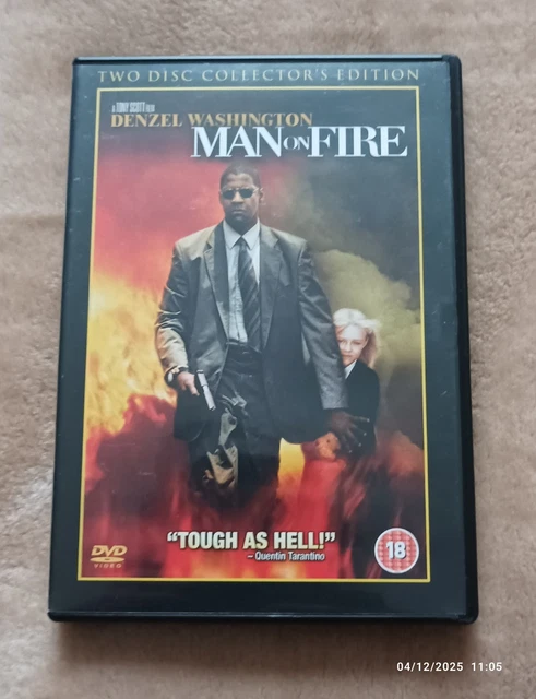 MAN ON FIRE DVD (2005) Denzel Washington, Region 2, Cert 18 £3.58 ...