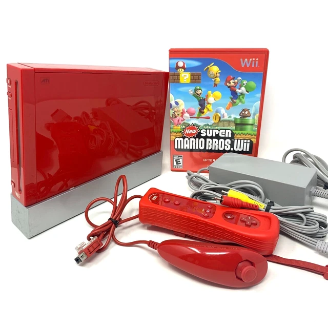 NINTENDO WII, 25TH Anniversary Super Mario Bros Limited Edition, Red ...