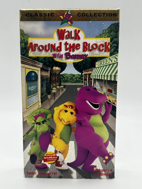 BARNEY - WALK Around the Block with Barney (VHS, 1999) 6 $10.49 ...