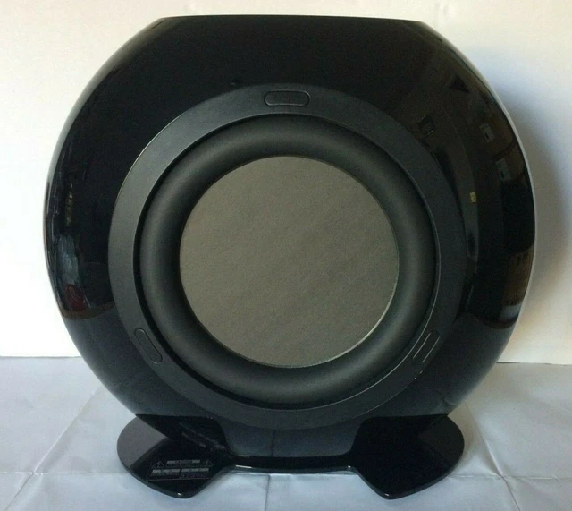KEF HTB2SE-W ACTIVE Subwoofer *NEW AMPLIFIER* Gloss Black 12 MONTH ...