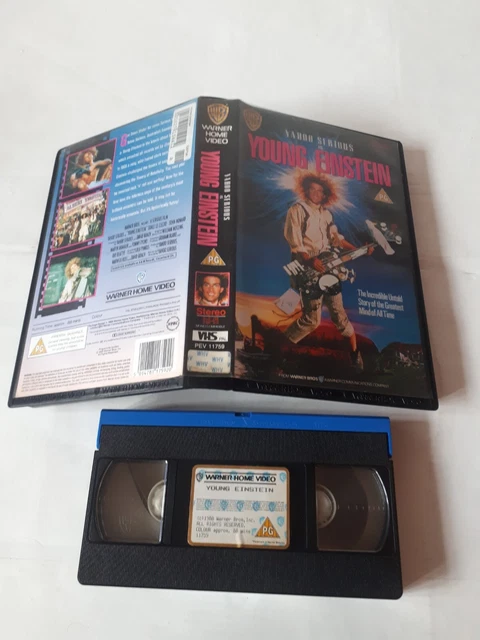 YOUNG EINSTEIN BIG BOX EX RENTAL VHS video cassette UK £5.00 - PicClick UK