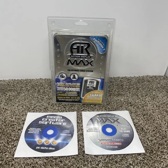 AR ACTION REPLAY Max Playstation 2 PS2 Game Enhancer Disc, Tin NO ...