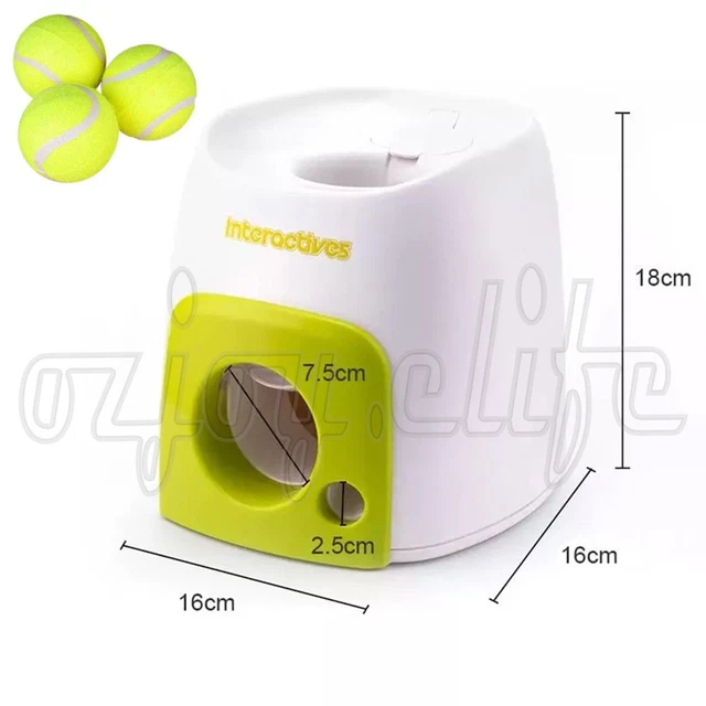 AUTOMATIC BALL ROLL Out Launcher Pet Dog Machine Toys Interactive ...