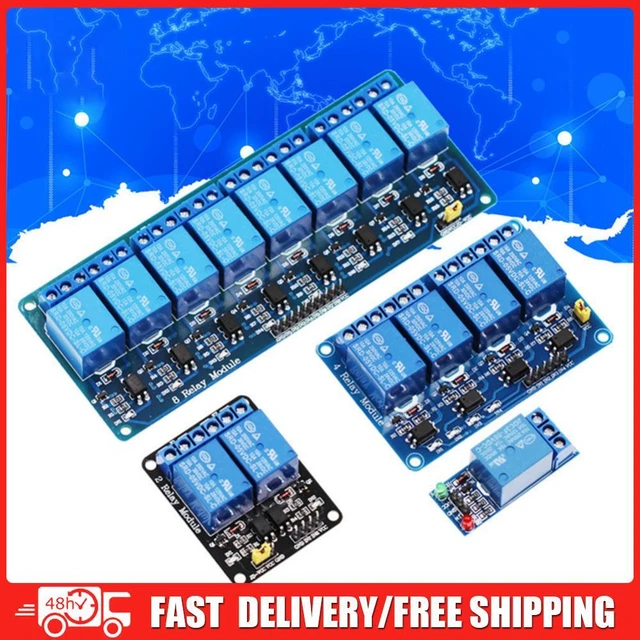 RELAY MODULE WITH Optocoupler Trigger Board Shield 10A 5V 12V 24V Relay ...