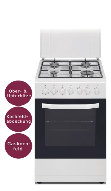 PKM STANDHERD BACKOFEN elektro, Gas-Kochfeld Weiß 50,0 cm breit. B-WARE! EUR 275,95 - PicClick DE