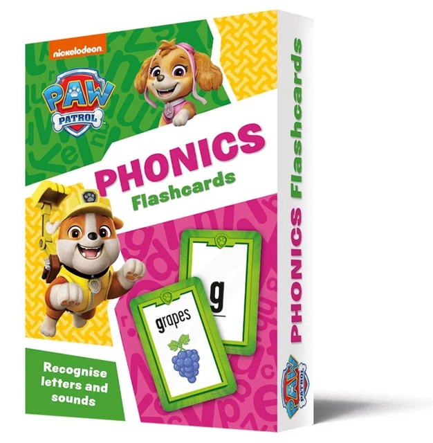 PAW PATROL PHONICS Flashcards: Have Fun Learning to Read with the Paw ...
