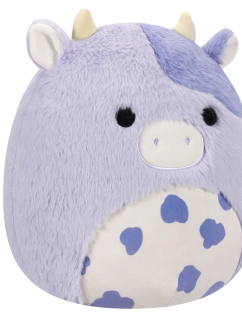 ORIGINAL SQUISHMALLOWS 50CM Fuzz-A-Mallow Bubba the Purple Cow - Cuddly ...