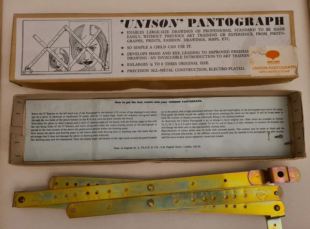 VINTAGE 'UNISON' DRAWING Pantograph Winsor & Newton £14.99 - PicClick UK