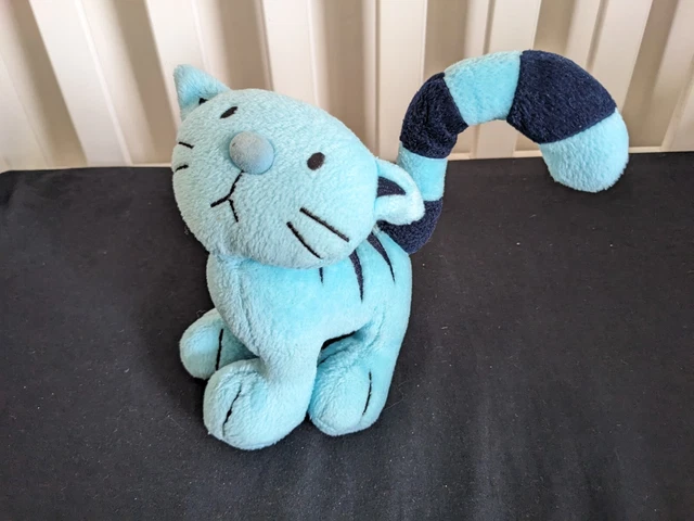 BOB THE BUILDER Pilchard - Blue Cat Plush Born To Play 1998 soft toy ...