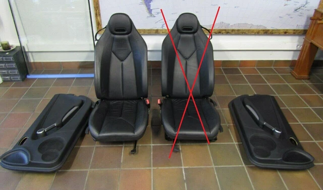 MERCEDES SLK R171 Ledersitz Sitzheizung Airscarf Sitz rechts LEATHER ...