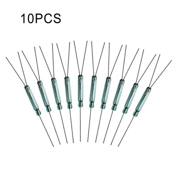 10 PIECES 3 Pin SPDT Glass Reed Switch NO NC Magnetic Induction Sensor ...