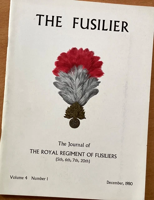 BRITISH ARMY ROYAL Regiment Of Fusiliers Journal: The Fusilier, 12/80 £ ...