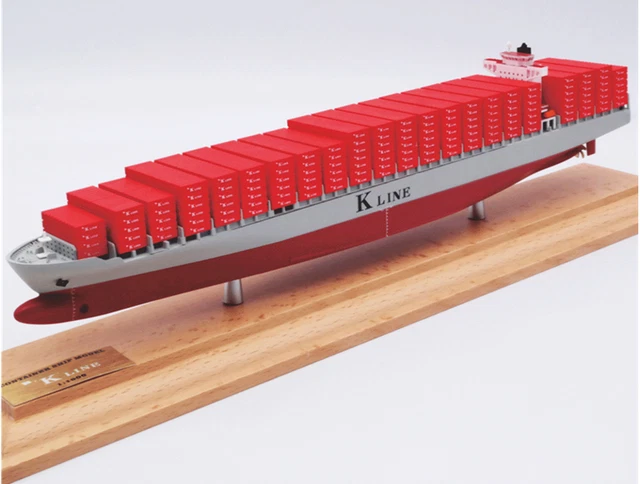 35CM KLINE CONTAINER ship model cruise ship model with Solid wood base ...