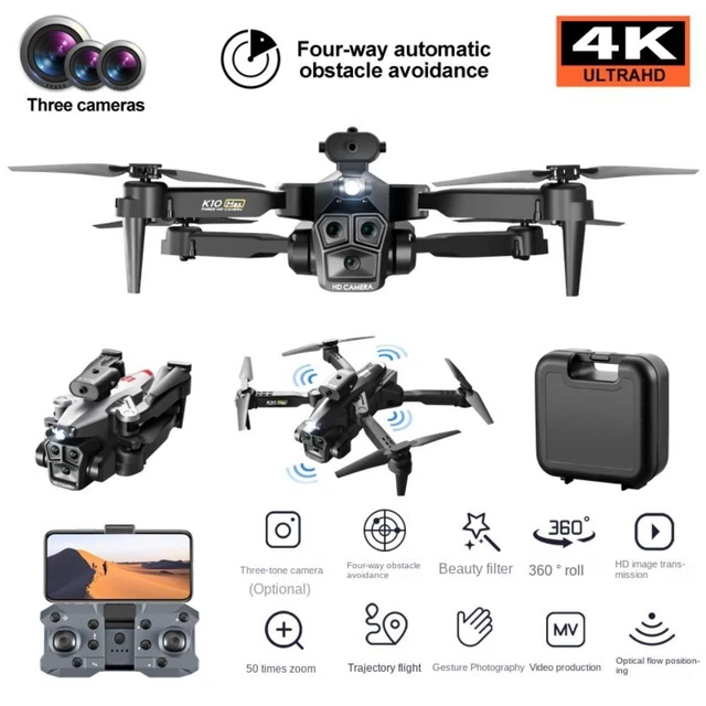 GPS 4K DUAL Drone Four-Sided Obstacle Avoidance Quadcopter Toy Beginner ...