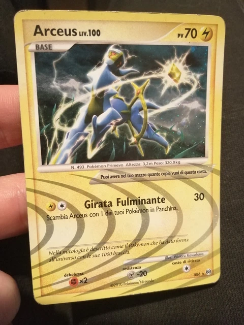 CARTA POKEMON ARCEUS Lampo Liv.100 AR6 Platino Rara Holo Ita EUR 4,00 ...