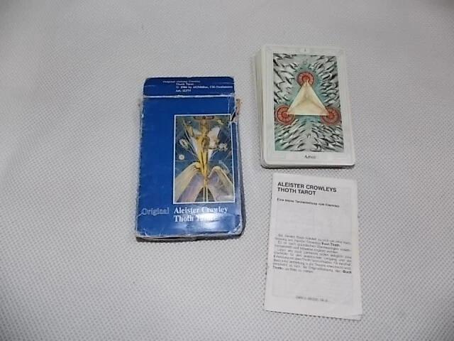 ORIGINAL ALEISTER CROWLEY Thoth Tarot Karten 1986 AG Müller CH ...