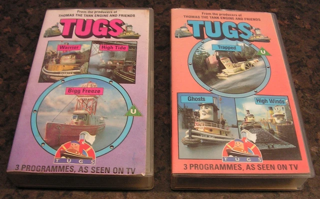 2 X TUGS VHS VIDEO BUNDLE TVS - High Tide Warrior Trapped Ghosts - UK ...