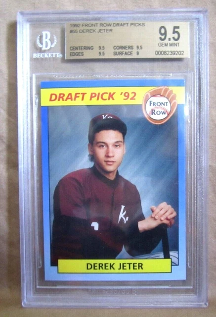 DEREK JETER RC 1992 Carta Prima Fila #55 Gemma In Perfette Condizioni ...