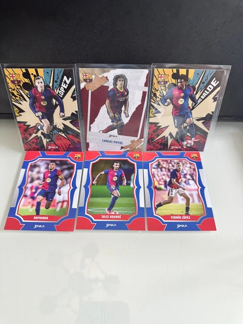 2025 DAKA FC Barcelona Audience Puyol Ferran Torres Raphina Lopez 6 Lot ...