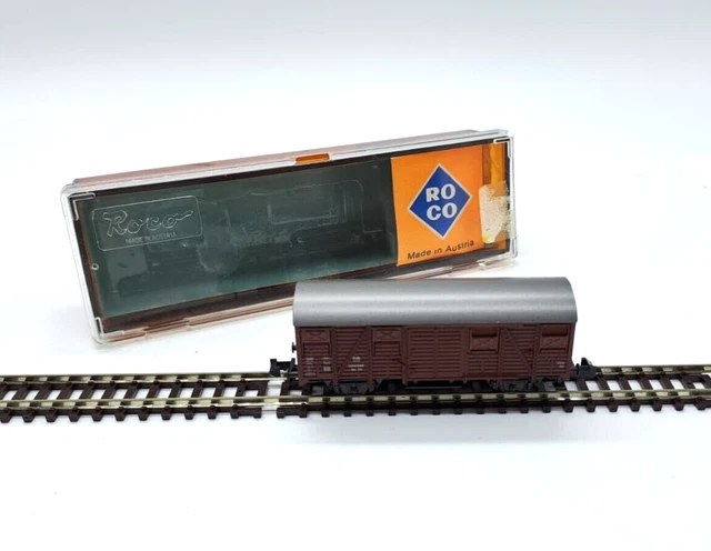 ROCO 1:160 SPUR N 02329 A gedeckter Güterwagen der DB in OVP EUR 11,90 ...