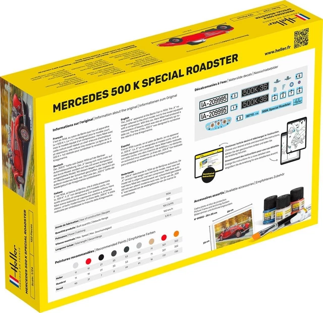 HELLER CAR MODEL: Starter Kit: 500 K Special Roadster EUR 40,38 ...