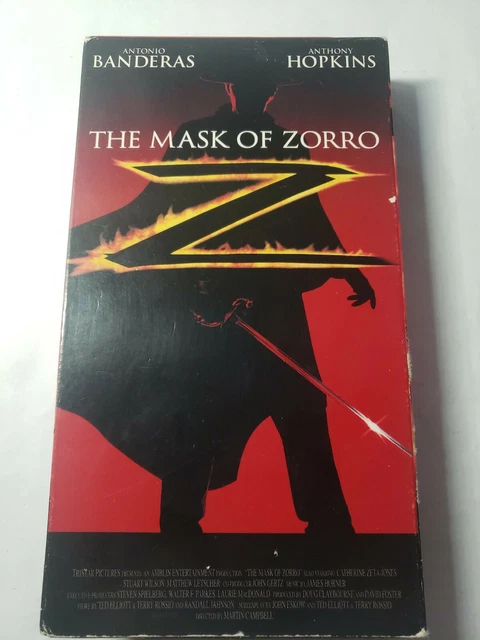 THE MASK OF Zorro - Vhs 1998 - Banderas - Hopkins - Tri Star £6.96 ...