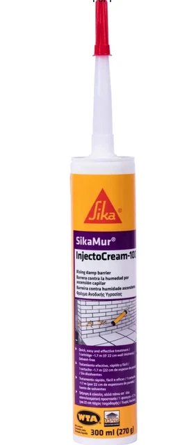 1 X SIKA Sikamur Injectocream -100Pro DPM X 300ml Cateidge £13.95 ...