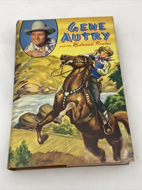 GENE AUTRY AND The Redwood Pirates 1946 libro vintage illustrazioni ...