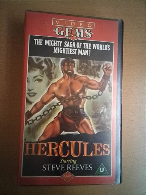 HERCULES (VHS, 1958) Steve Reeves - Video Gems Rare Out of Print Tape ...