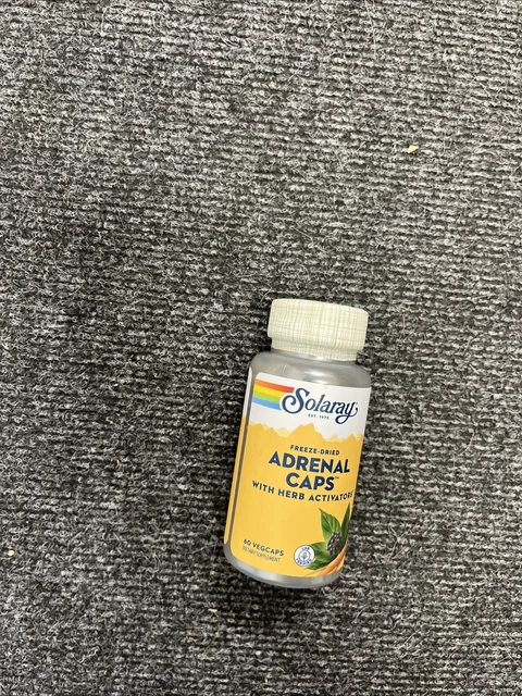 SOLARAY ADRENAL CAPS - 60 Capsules, Freeze Dried, & Herb Activators ...