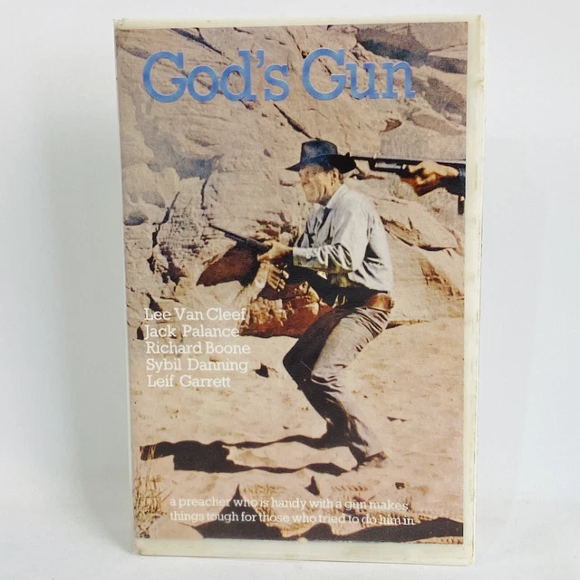 GOD'S GUN VHS Big Box Ex-Rental Western RARE OOP Pre-Cert VHS Video ...