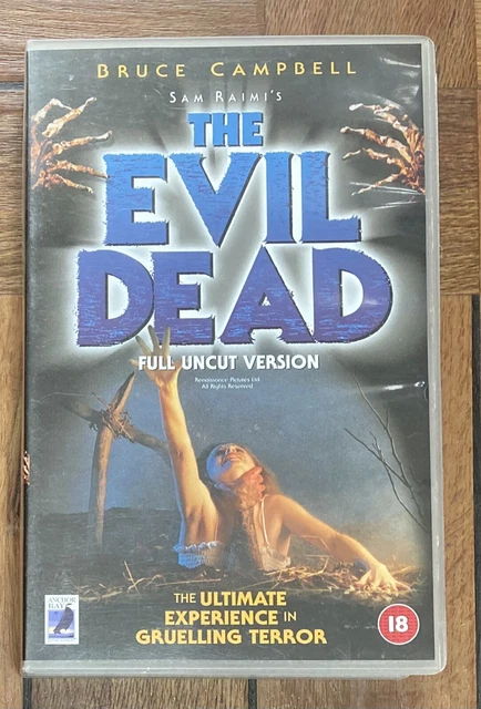 THE EVIL DEAD VHS Big Box Horror 18 Rental Full Uncut Version Anchor ...
