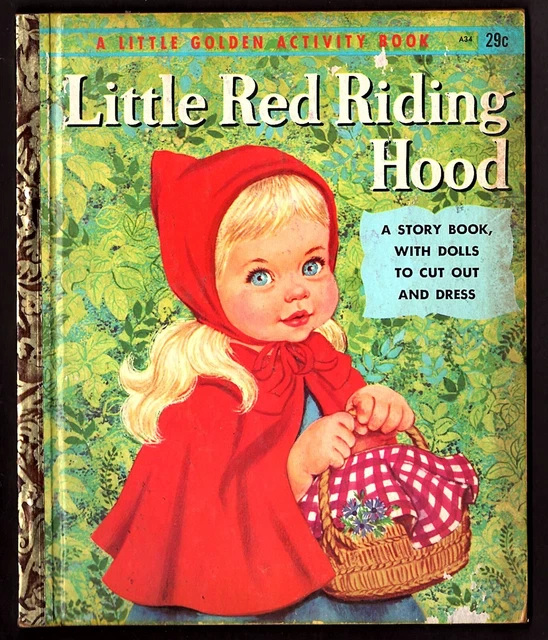 LITTLE RED RIDING Hood Paper Dolls - Uncut - Little Golden Book # A34 A ...