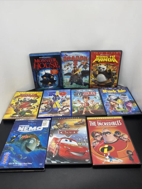 LOT OF 10 DVDs Animated Movies Family / Children Dreamworks (S25) £23. ...