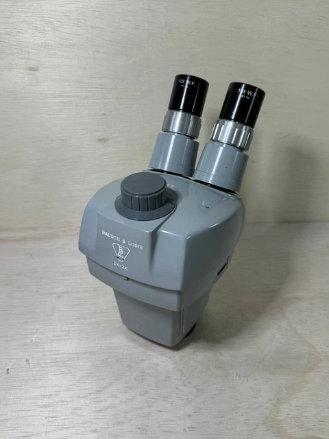 VINTAGE BAUSCH & Lomb Microscope Head Power Pod W/ AO 10x Eyepieces ...