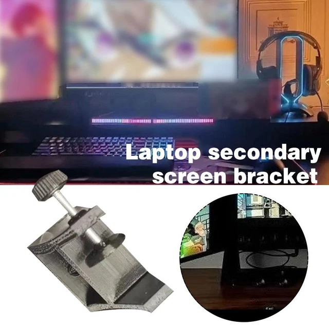 3D PRINTED NOTEBOOK Vertical Mounting Bracket Screen Secondary Screen ...