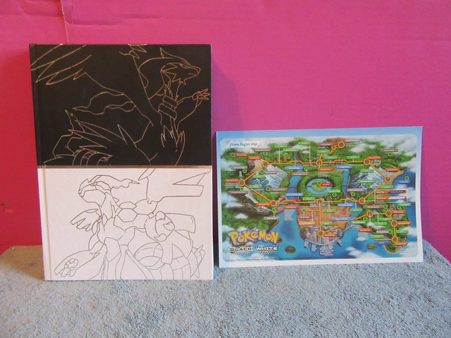 POKEMON BLACK & white version w/ map collectors edition strategy guide ...