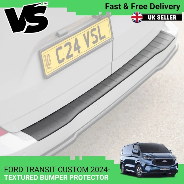 FORD TRANSIT CUSTOM 2024 Rear Bumper Protector Tough Abs Ridged ...