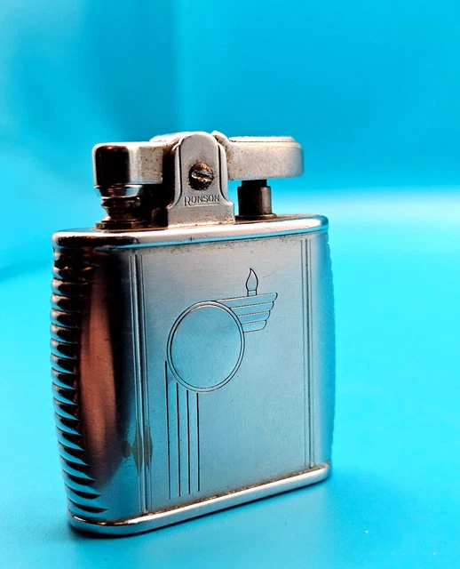 RARE VINTAGE COLLECTABLE RONSON VIKING Gas Lighter in Working Order £25 ...