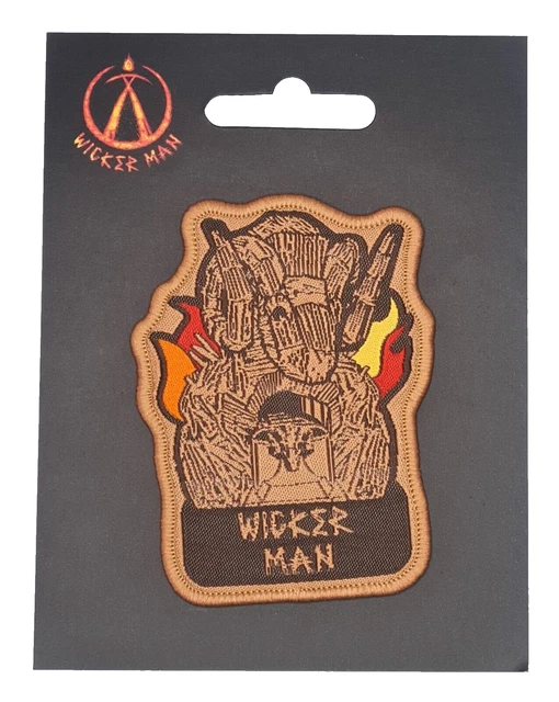 NEW ALTON TOWERS Wicker Man Rollercoaster Ride Embroidered Fabric Cloth ...