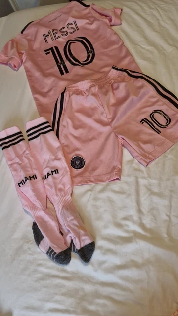 INTER MIAMI HOME Kit Messi Kit With Socks Size 24 Approx 8-9 Years £8. ...