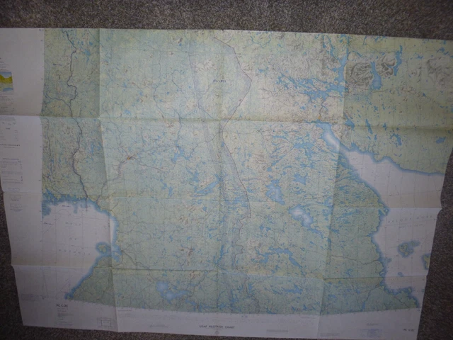 1967 FINLAND SWEDEN USSR USAF Pilotage Chart Map 1st ed St.Louis PC C ...