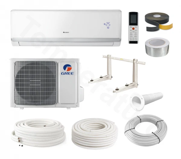GREE LOMO LUXURY Plus Split Air Conditioning 2.7kW Complete Set A++/A+ ...