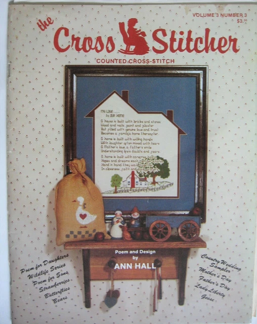 THE CROSS STITCHER Magazine Back Issue Vol 3 #3 Feb Mar 1986 £6.34 ...