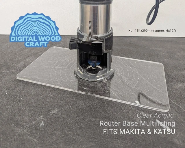 MAKITA ROUTER BASE XL Trimmer RT0700 RT0702 DRT50 KATSU PLATE Guide ...