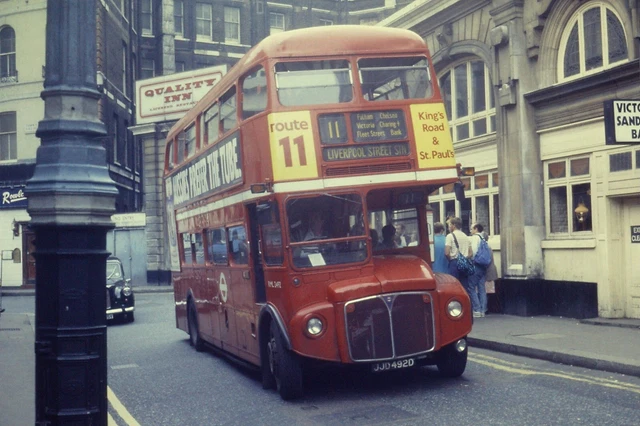 ORIGINAL 35MM COLOUR slide of London Transport Routemaster RML 2492 in ...