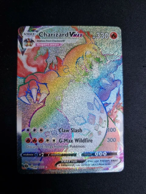 CHARIZARD VMAX 74/73 Rainbow Rare Champion's Path Pokemon MINT Pokemon ...